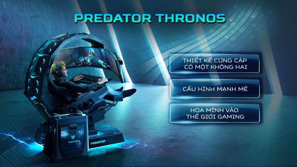 Predator Thronos Air - ngai vàng gaming thực thụ