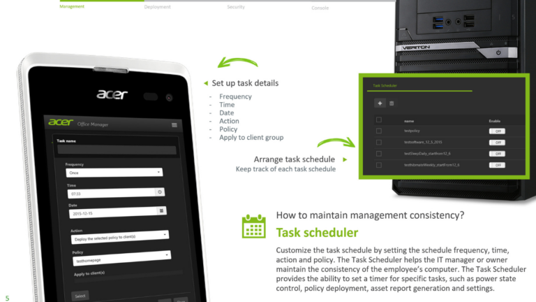 Phần Mềm Hỗ Trợ - Acer Office Manager